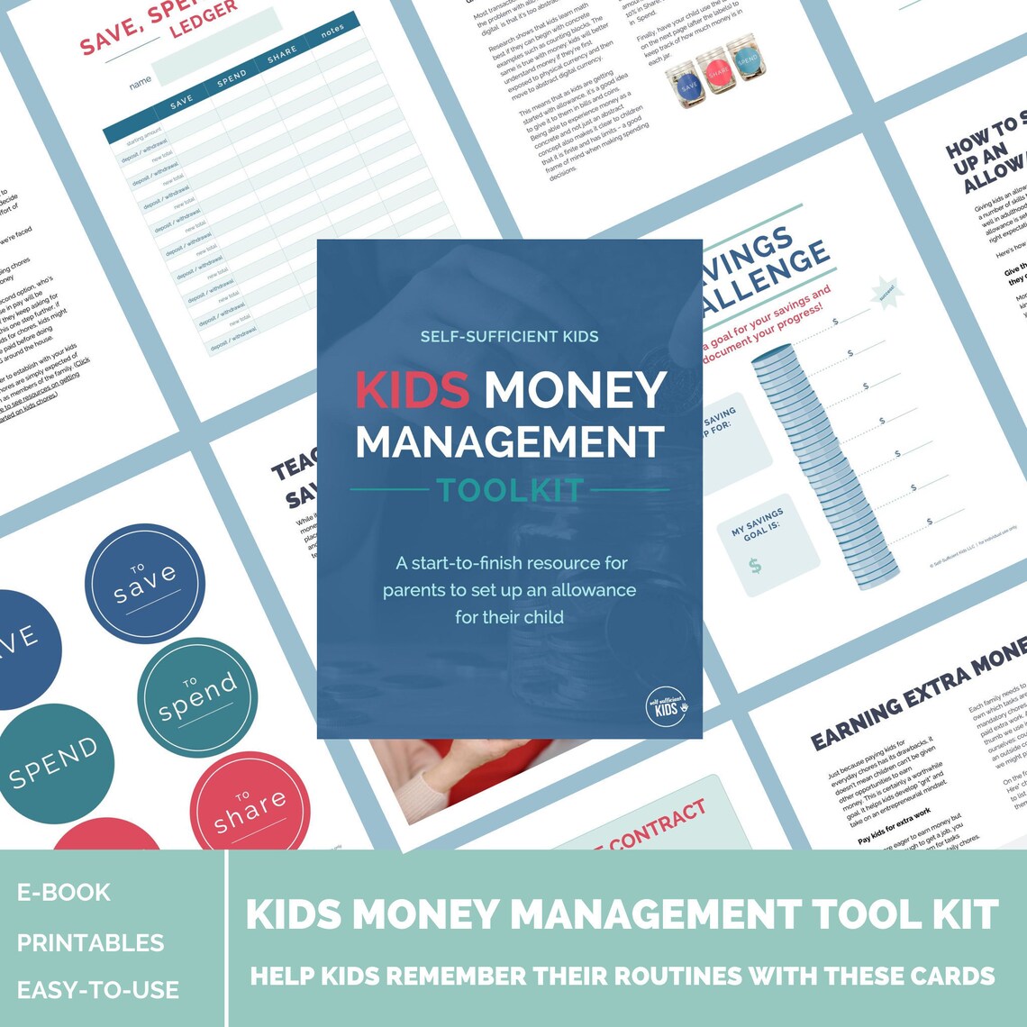 Kids Money Management and Allowance Toolkit - Etsy