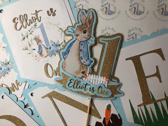 Stickers bannertopper Peter Rabbit Personalised. Any - Etsy