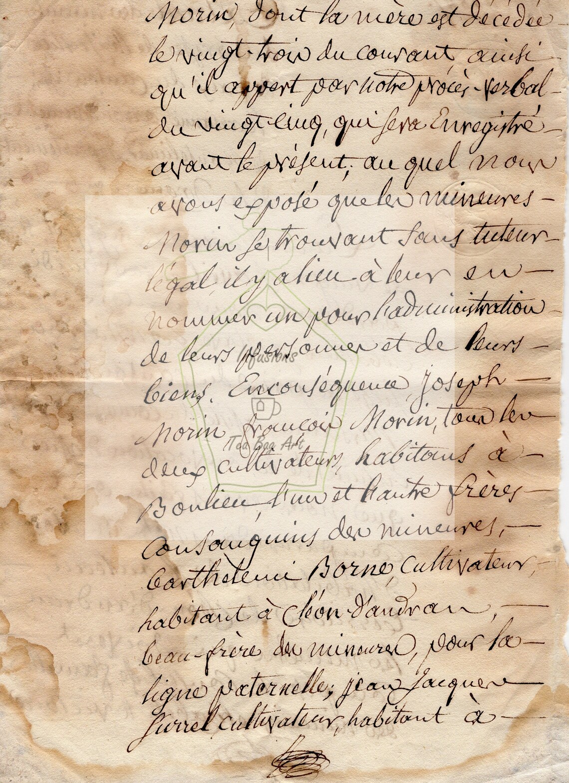 Old French Script, Vintage Ephemera, Scrapbook Ephemera, Mixed Media ...