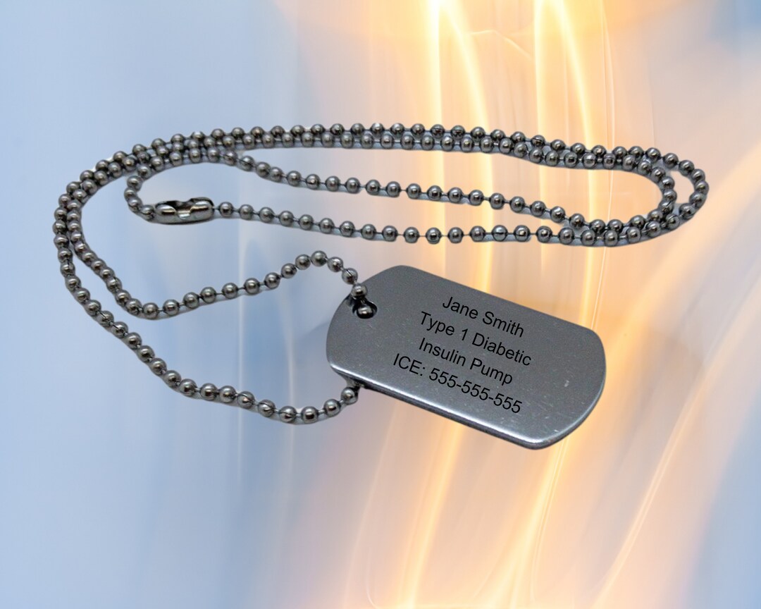 Military Dog Tag - Stainless Steel Dog Tag - Laser Engraved Dog Tag - Etsy