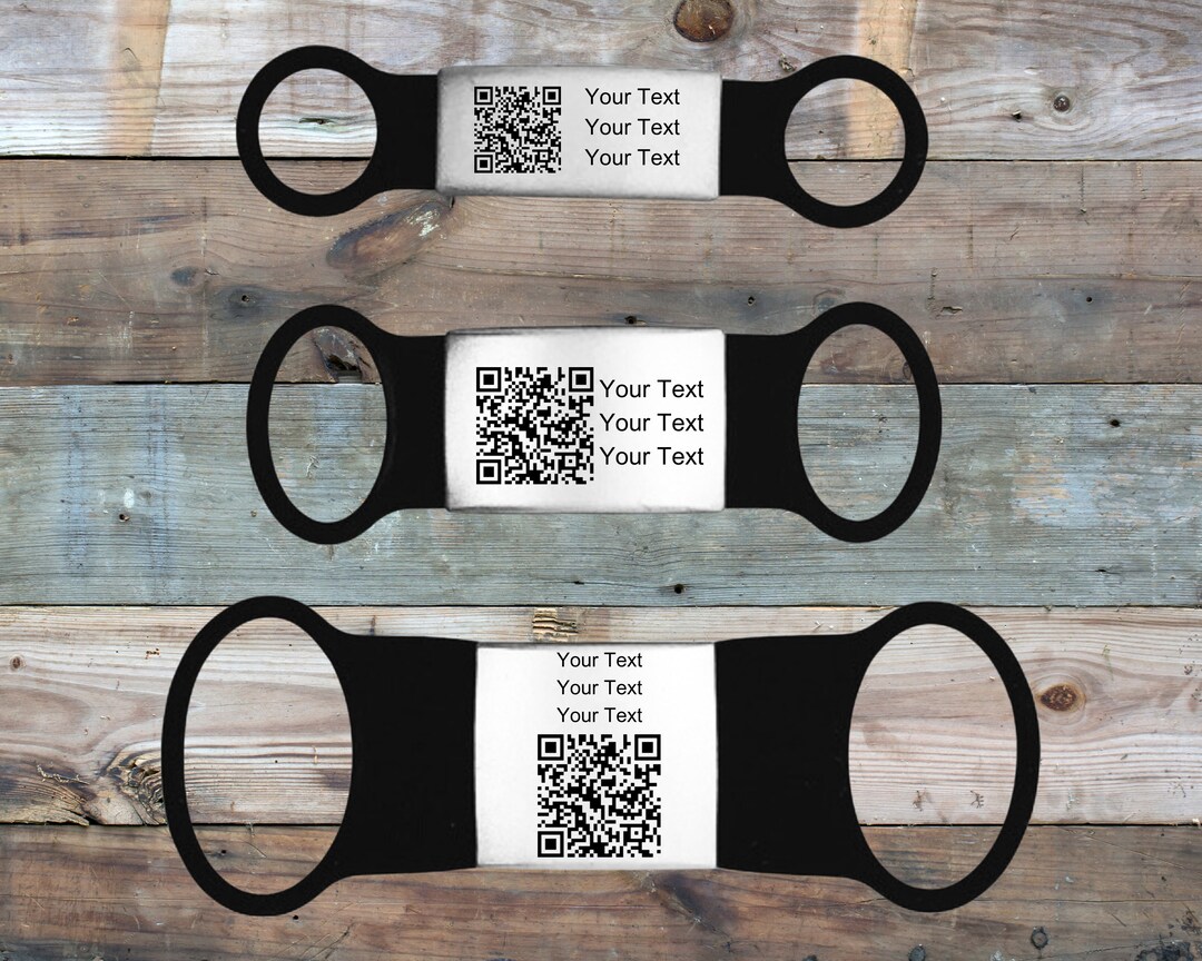 QR Code Dog Tag Engraved, Cat Tag, QR Code Powered by Pingtag, No ...