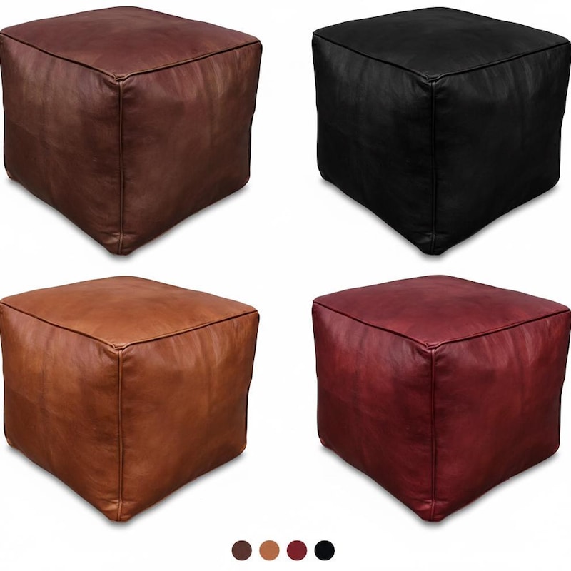 Lederwürfel pouf - Etsy.de