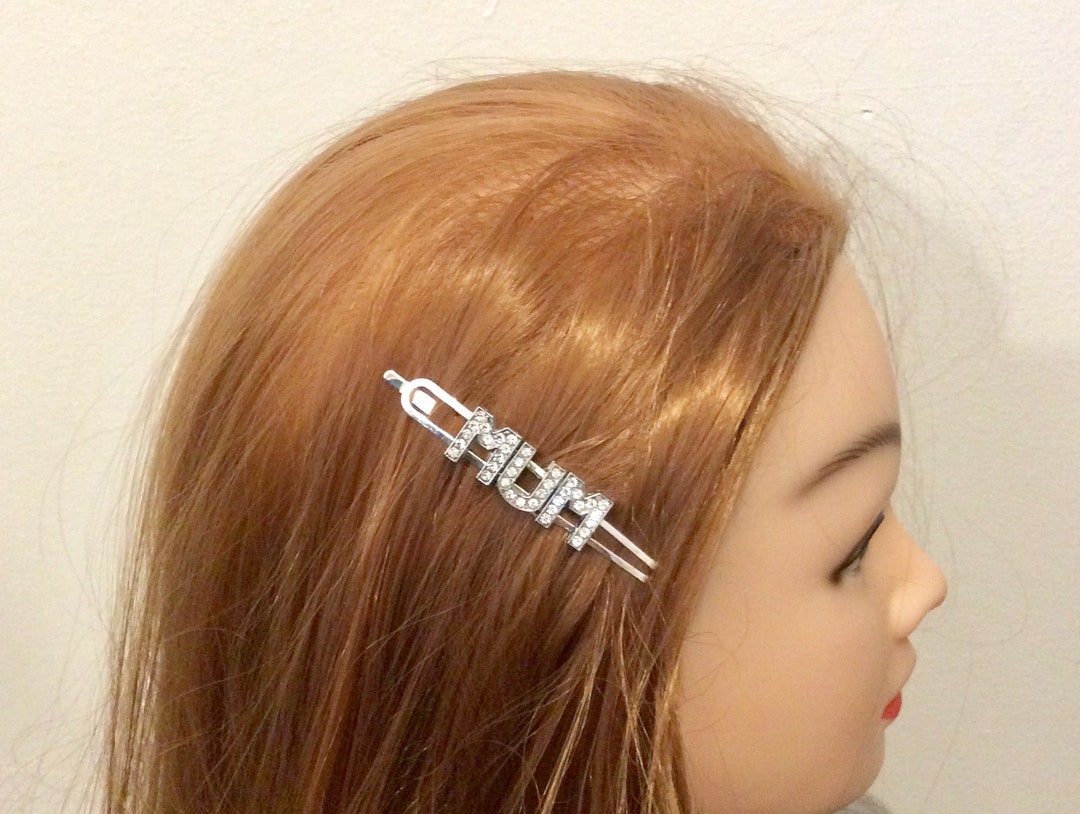 Mum Hair Slide Gold Silver Maternity Hair Slide Baby Shower Hair Slide ...