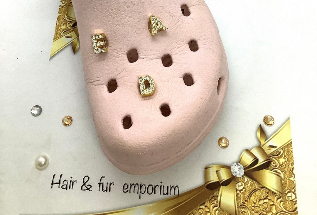 Letter Jibbit Initial Sandal Jibbit Shoe Gold Charm Letter A - Etsy