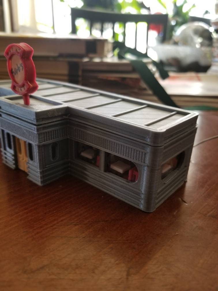 HO Scale Barb's Diner - Etsy