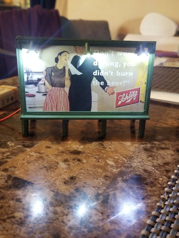 HO/OO Scale Lighted Billboard - Etsy