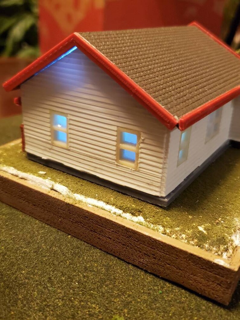 HO Scale BTK House Mini Diorama With Lighting | Etsy