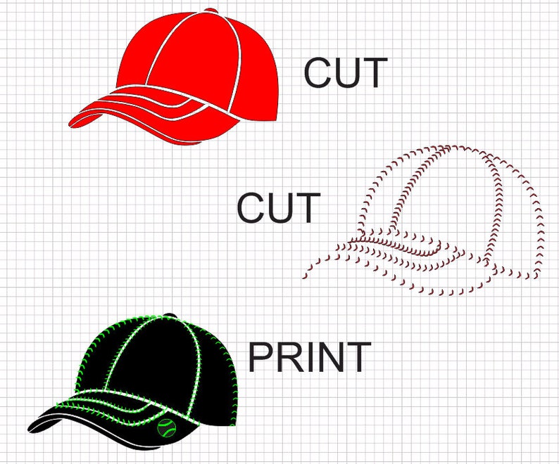 Baseball Cap Cricut Template Baseball Cap Cricut Template