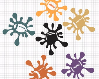 Football Splash Svg - Etsy