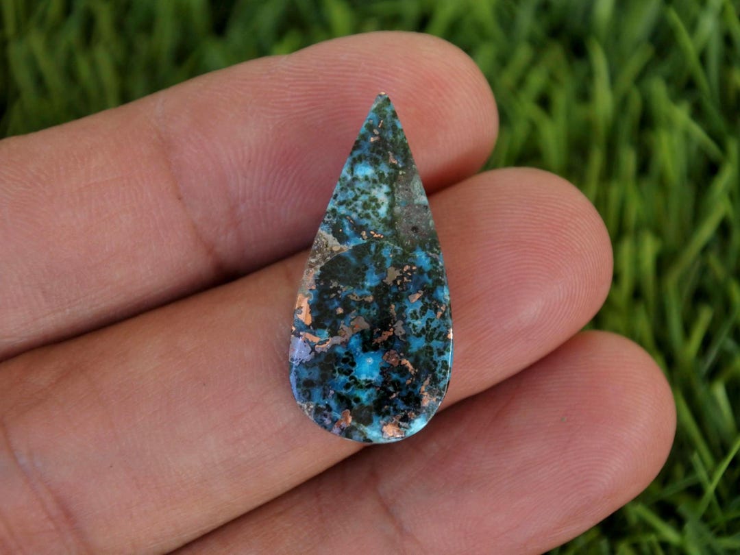 Multicolor Chrysocolla With Native Copper - Etsy
