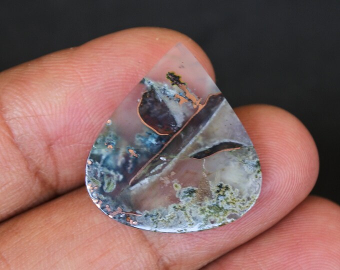 Multicolor Chrysocolla With Native Copper in Chalcedony - Etsy