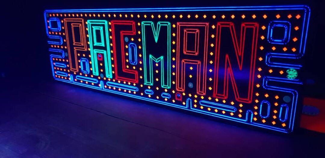 Tableau pacman string art fluo - Etsy France