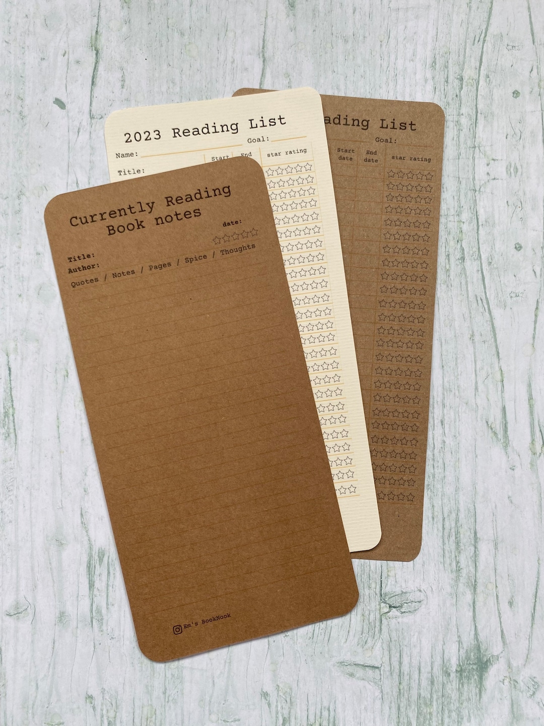 Book Notes Bookmark - Etsy