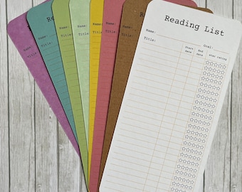 2024 Reading List Bookmark - Etsy