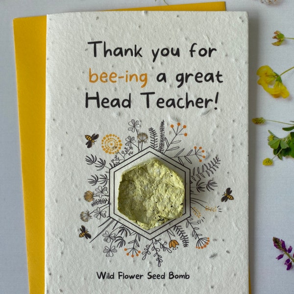 Head Teacher Thank You Card - Etsy