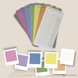 2025 Reading List Bookmark - Etsy