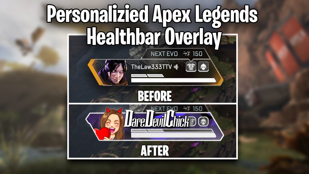 Custom Apex Legends Healthbar Overlay - Etsy Canada