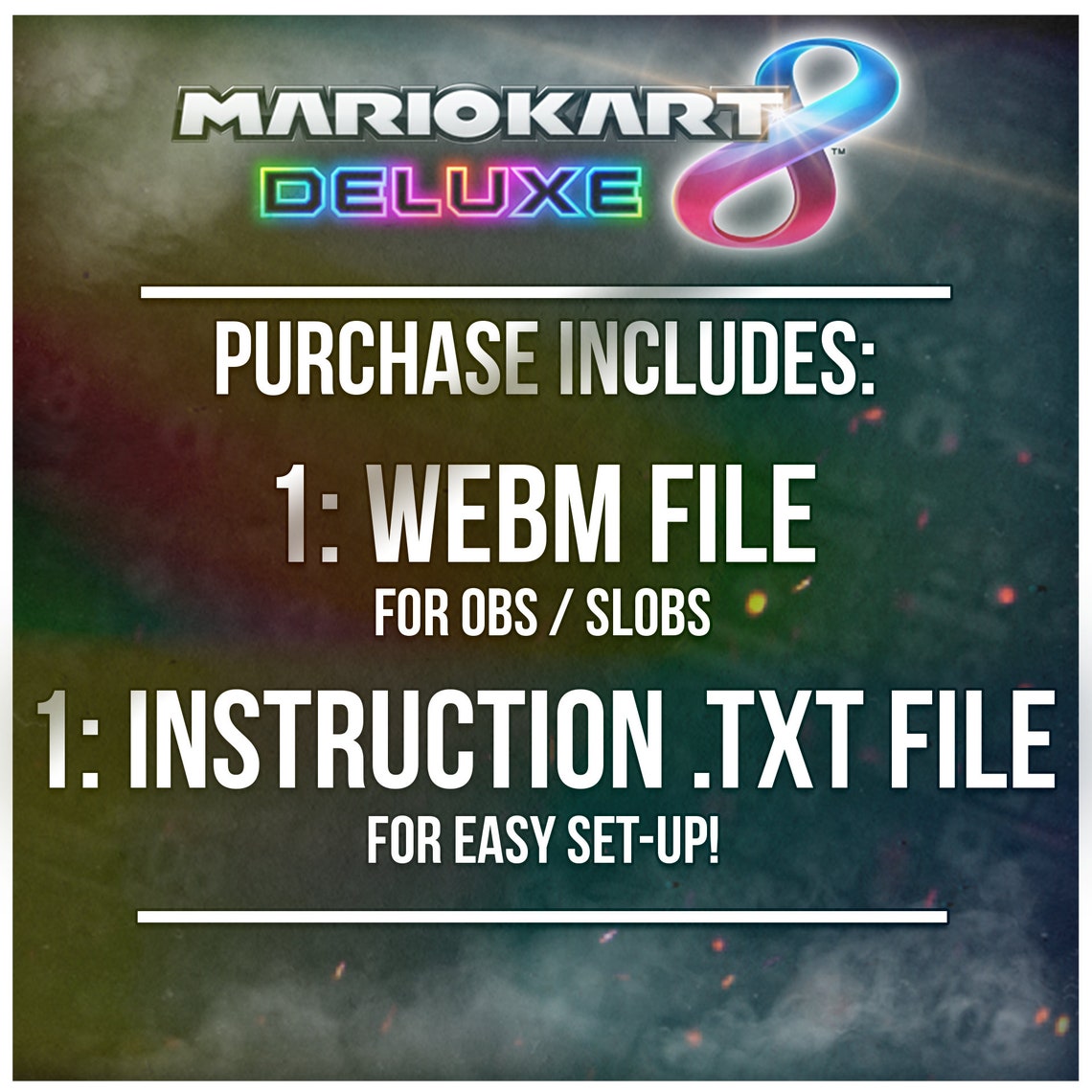 Mario Kart 8 Red Shell Stream Transition for Twitch, Youtube and Kick ...