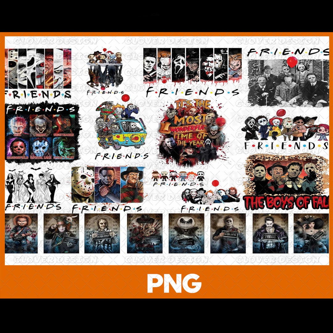 70 Horror Characters Png Horror Friends Png Halloween - Etsy