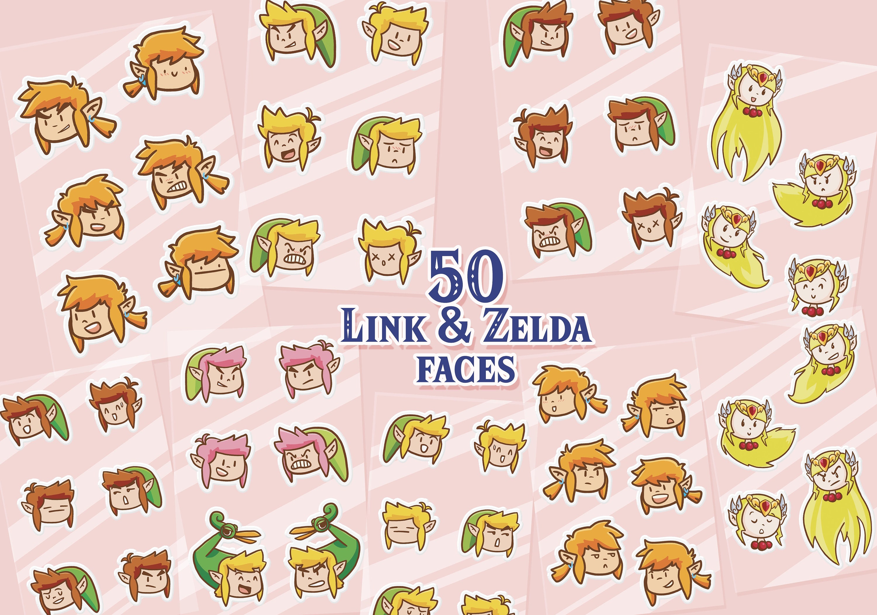 Pack of Printable Stickers -- the Legend of Zelda -- for Phone, Laptop ...