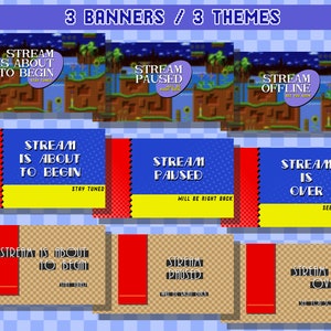 Sonic the Hedgehog Streaming Overlay Package - Etsy