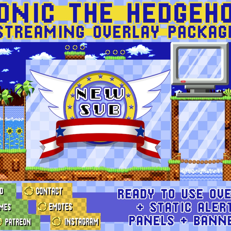 Vtuber Model Sonic the Hedgehog - Etsy