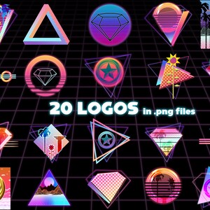 Synthwave/outrun Designs and Logos // Inspired by Sonic the Hedgehog - Etsy