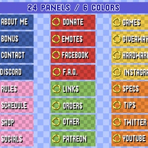 Sonic the Hedgehog Streaming Overlay Package - Etsy
