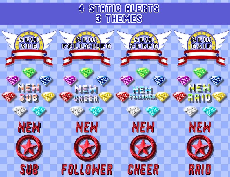 Sonic the Hedgehog Streaming Overlay Package - Etsy