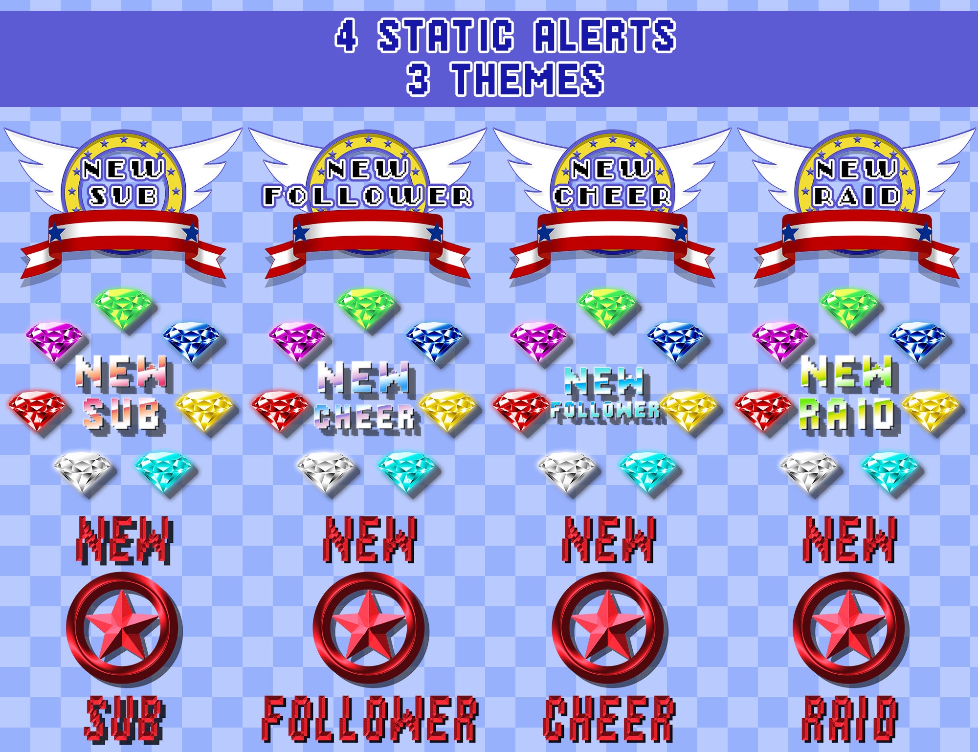 Sonic the Hedgehog Streaming Overlay Package - Etsy