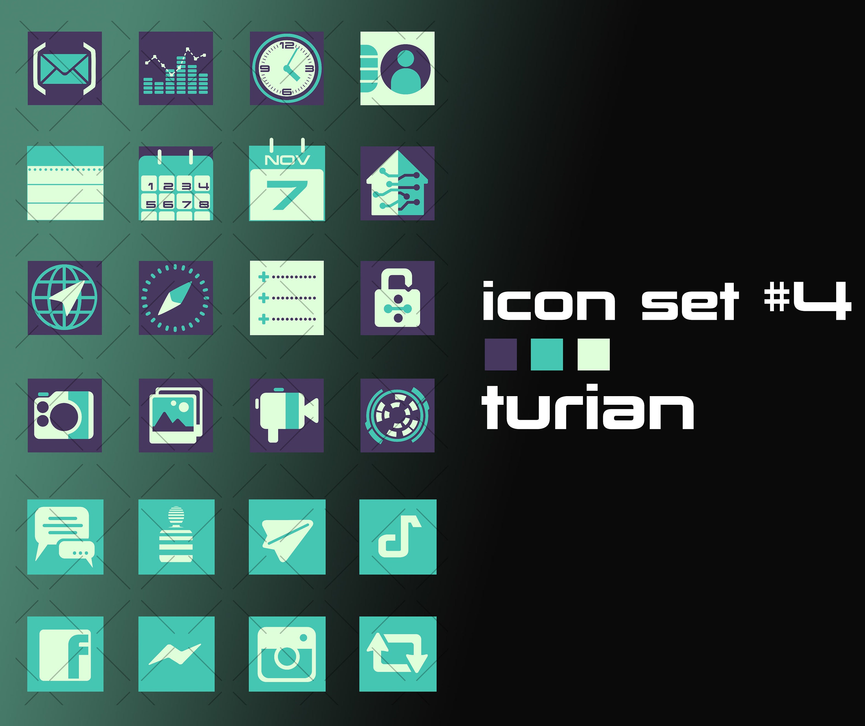 Futuristic Sci-fi Style Icons for Iphone and Android Apps - Etsy