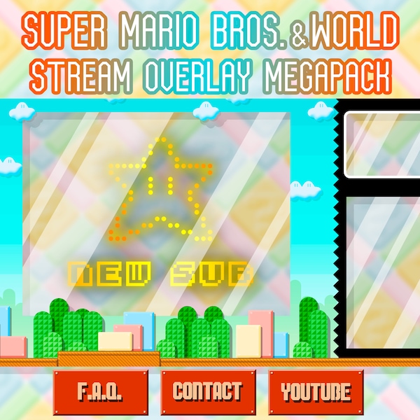 Super Mario Overlays - Etsy New Zealand