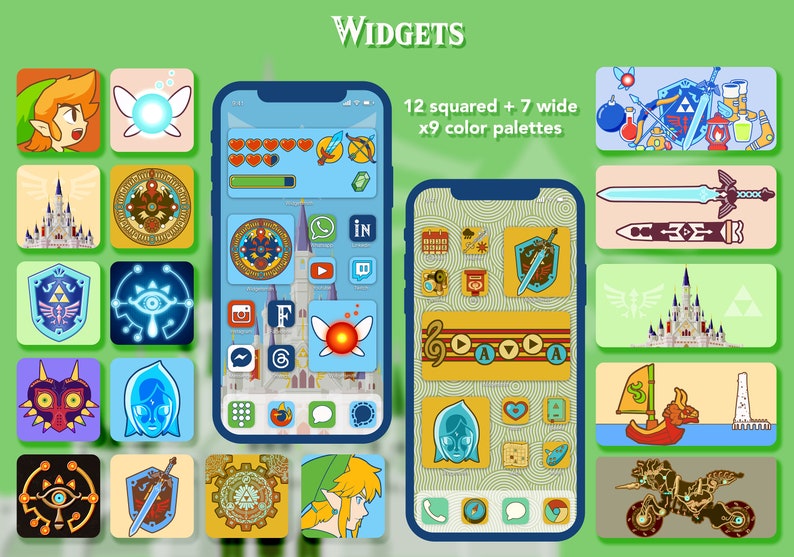 The Legend of Zelda Icons for Smartphone Apps - Etsy