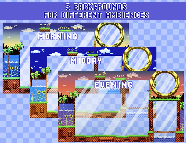 Sonic the Hedgehog Streaming Overlay Package - Etsy