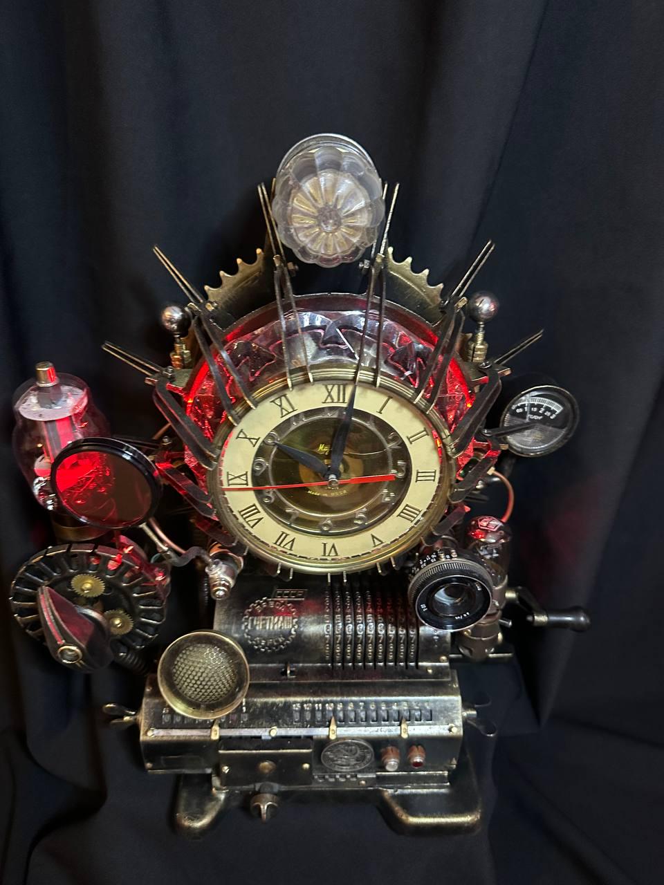 Table Clock in the Style of Steampunk - Etsy