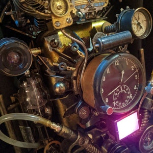 Steampunk Wall Clock to Order From Three Week Free - Etsy