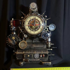 Table Clock in the Style of Steampunk - Etsy
