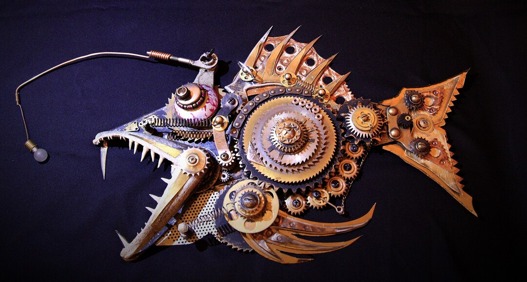 Steampunk Predatory Fish Demon - Etsy