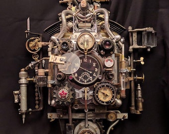 Steampunk Wall Clock - Etsy
