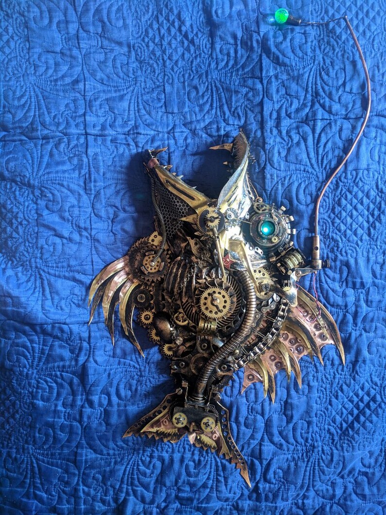 Steampunk Predatory Fish Demon (to Order, From Three Week !) - Etsy