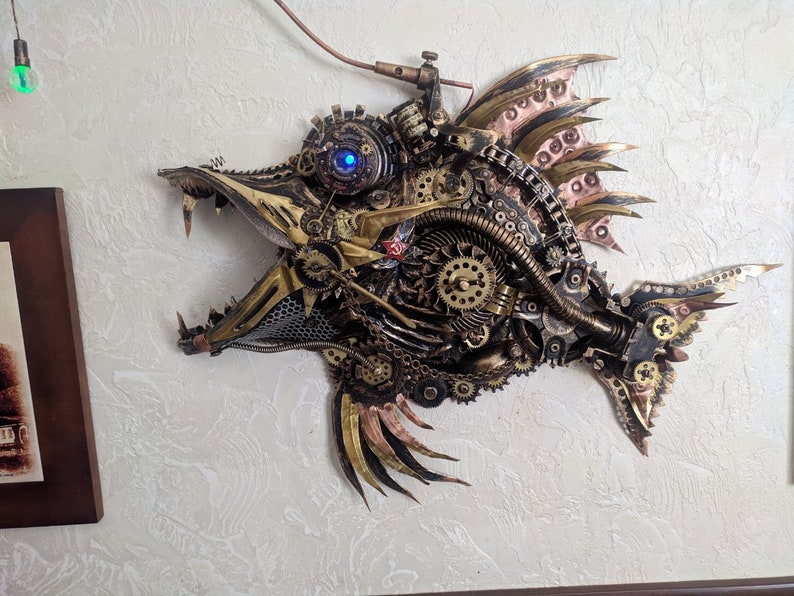 Steampunk Predatory Fish Demon (to Order, From Three Week !) - Etsy