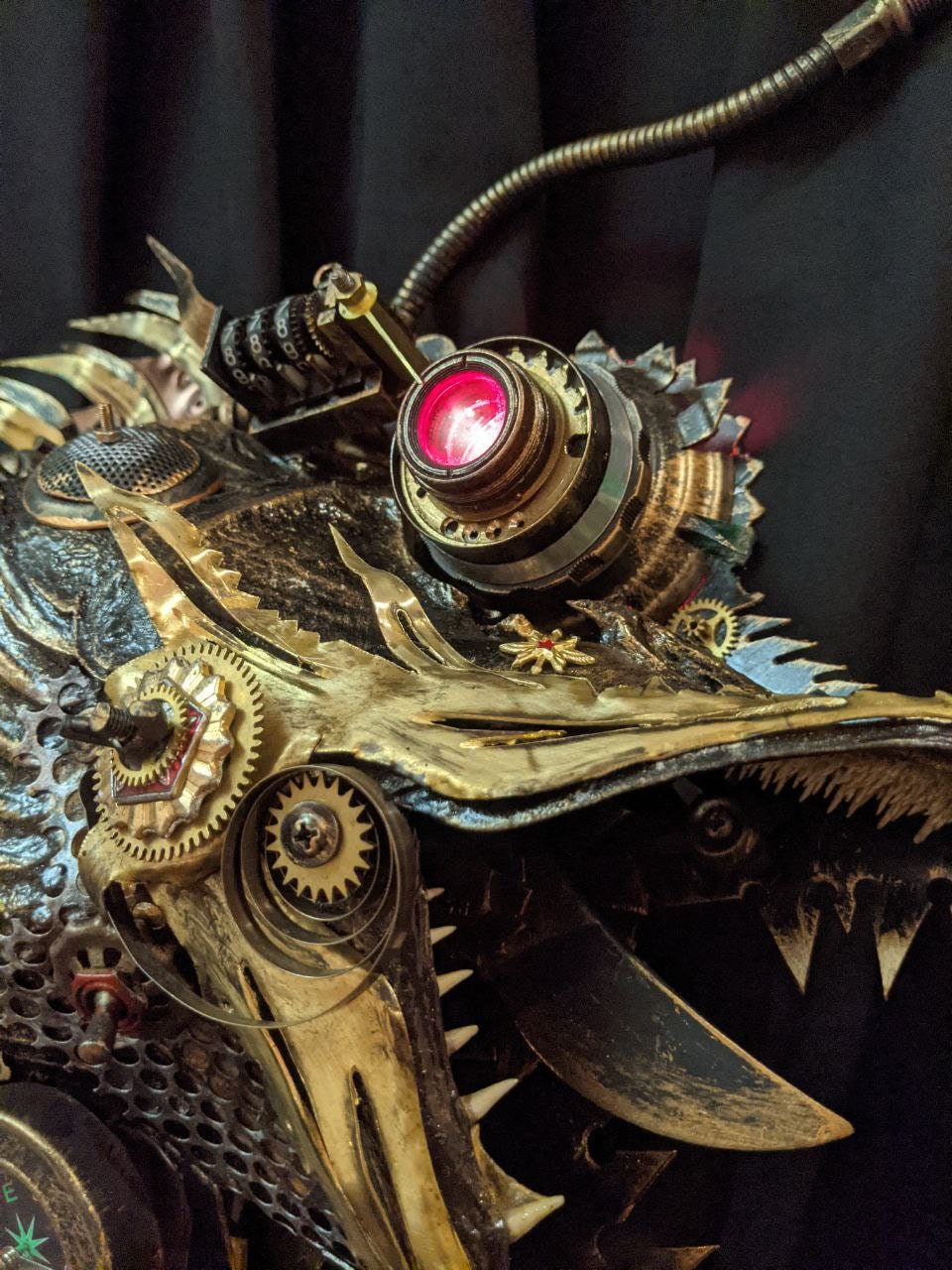 Steampunk Gold Fish Demon, Fish on the Wall. (to Order, From Three Week ...