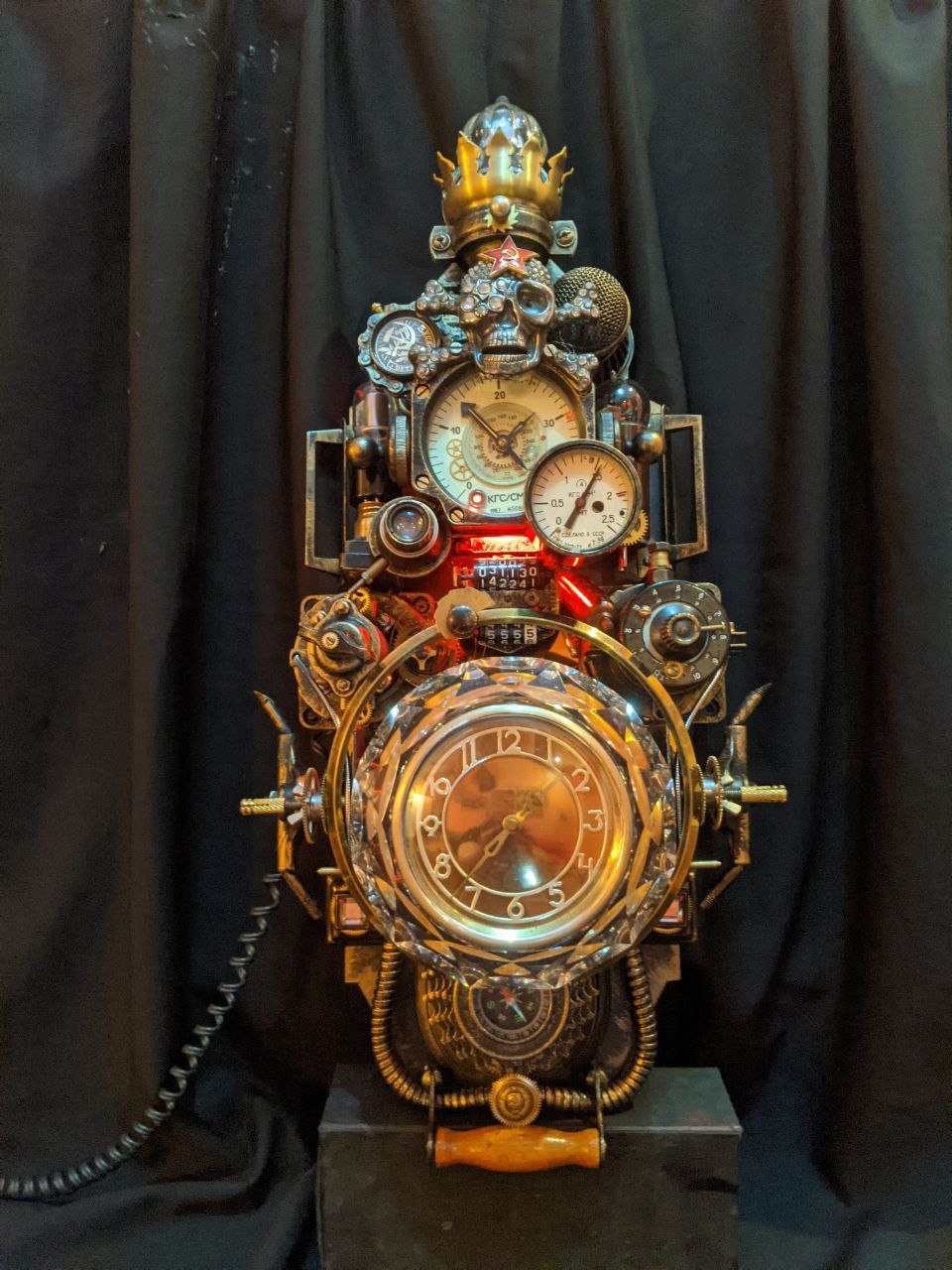 Steampunk Wall Clock to Order From Three Week Free - Etsy