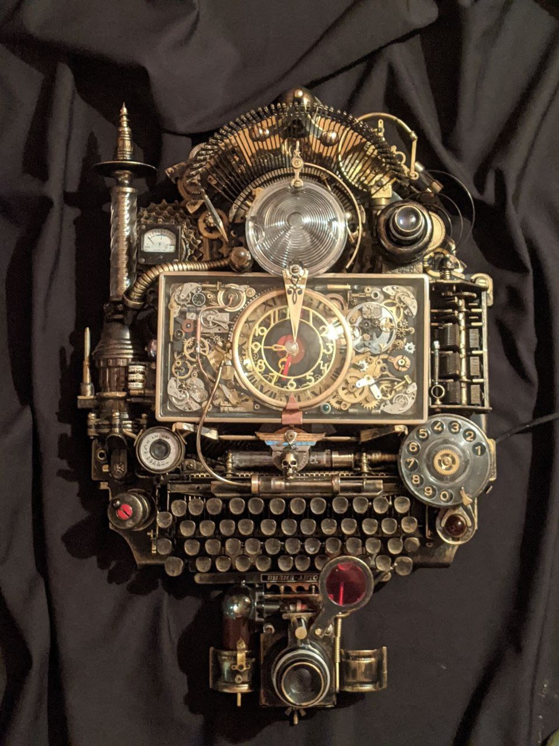 Unique Big Clock on Wall, Steampunk Decor - Etsy