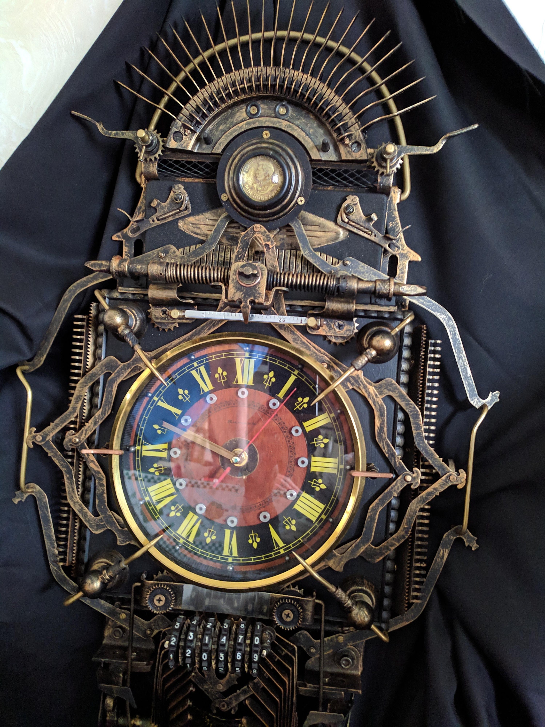 Unique Clock on Wall - Etsy