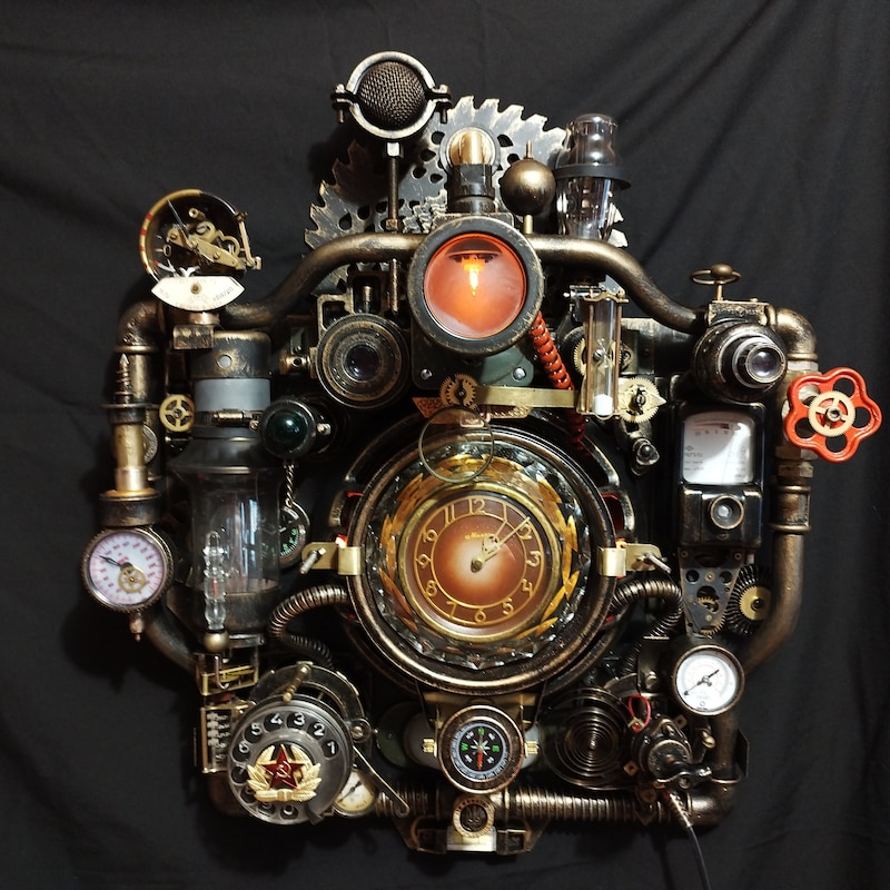 Steampunk Clock - Etsy