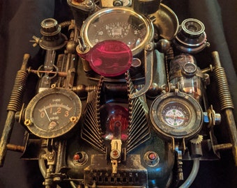 Steampunk Wall Clock to Order From Three Week Free - Etsy