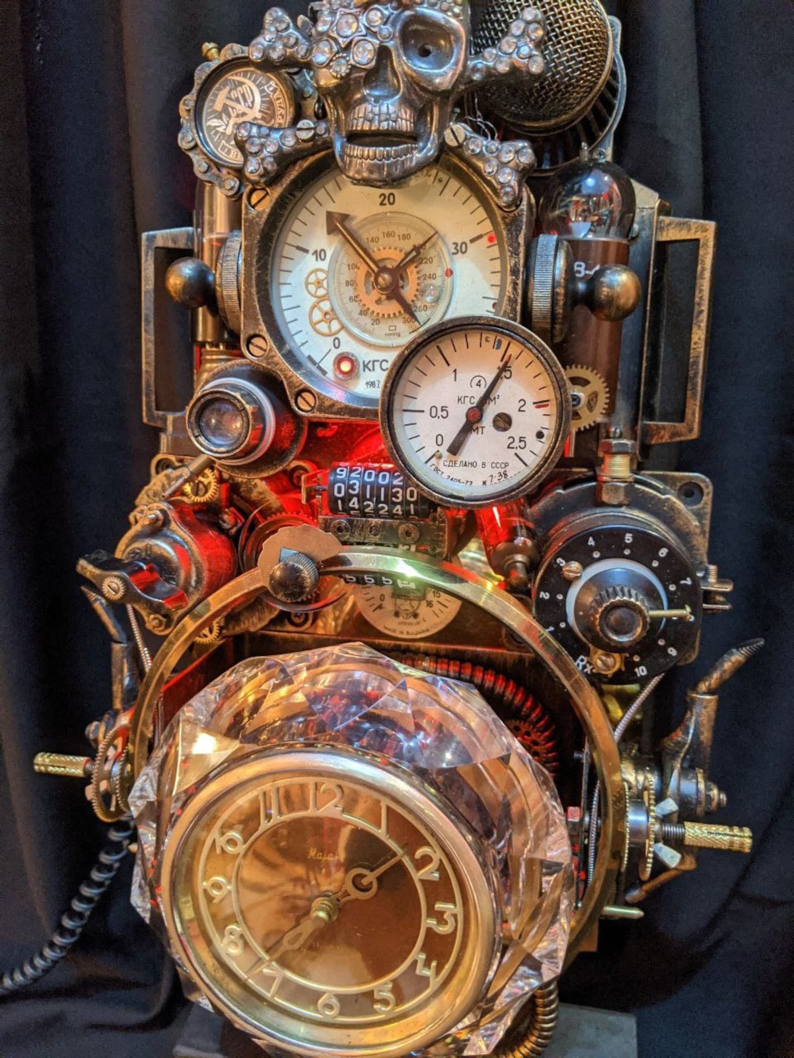Steampunk Wall Clock (to Order, From Three Week ! Free Delivery!) - Etsy