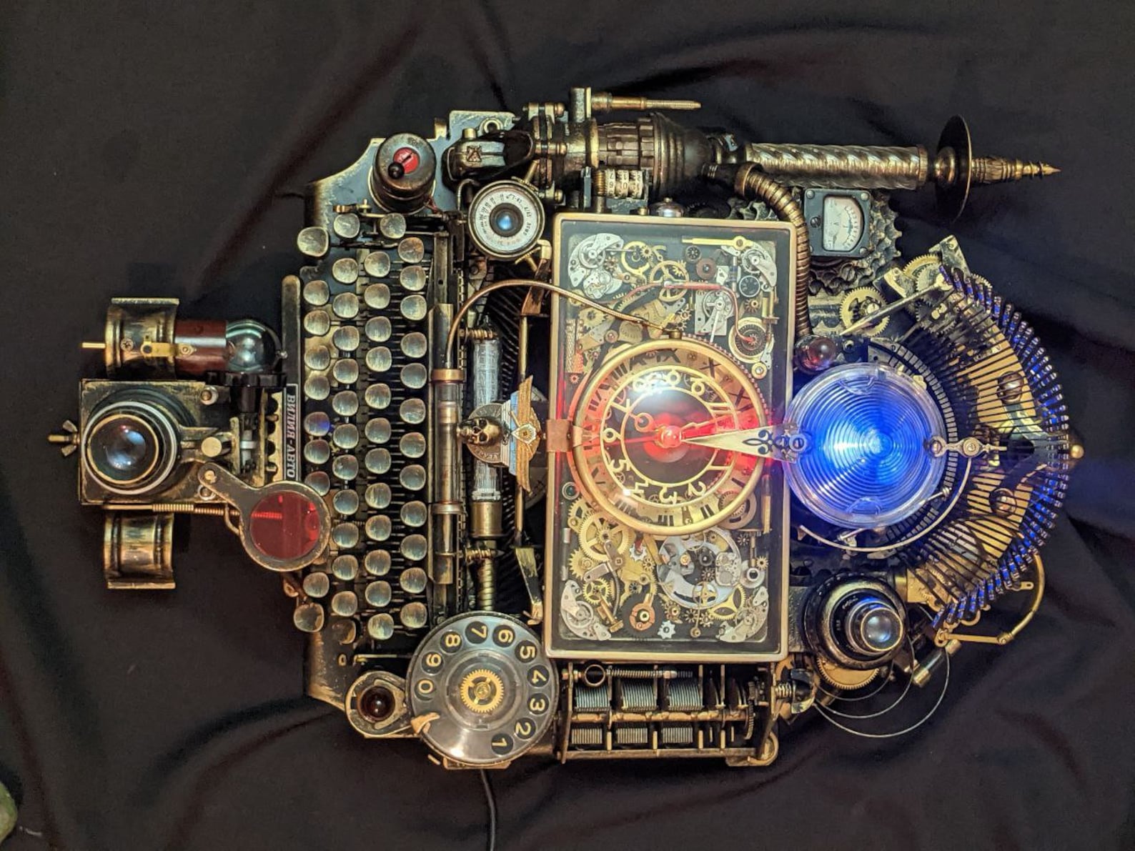 Unique Big Clock on Wall, Steampunk Decor - Etsy