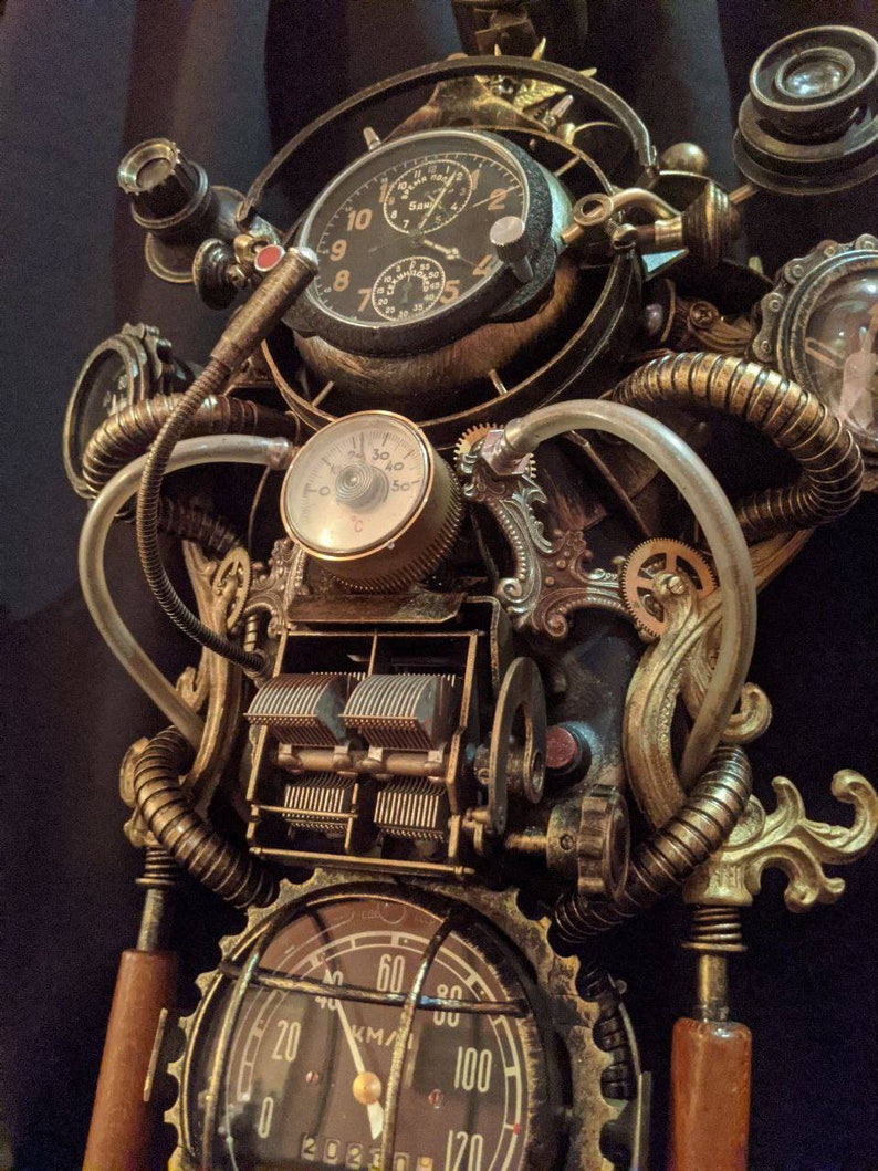 Handmade Steampunk Wall Clock: Retro Soviet-inspired Timekeeping ( ON ...